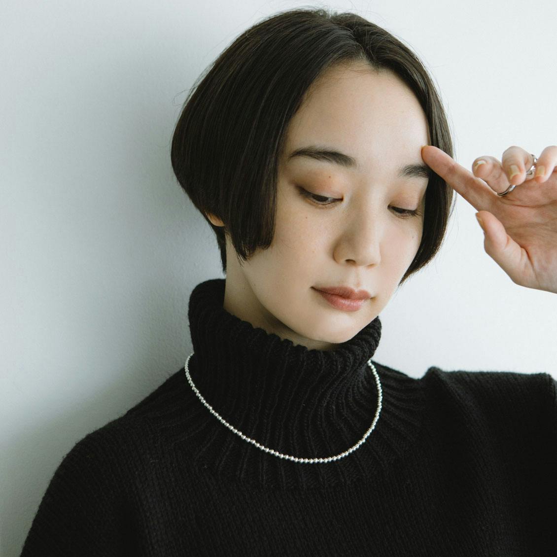 ERICKA NICOLAS BEGAY / ナバホパール / シルバーネックレス ERICKA NICOLAS BEGAY / ナバホパール / シルバーネックレス